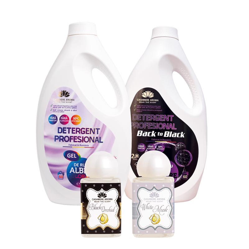 Pachet Yin&Yang - Detergent rufe albe/colorate(fara parfum) 3L ...